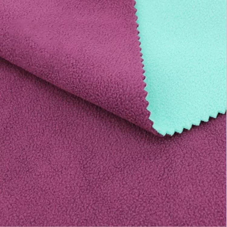 400gsm 160cm Bonded Fleece Fabric 100% PU Bonded Sherpa Fleece