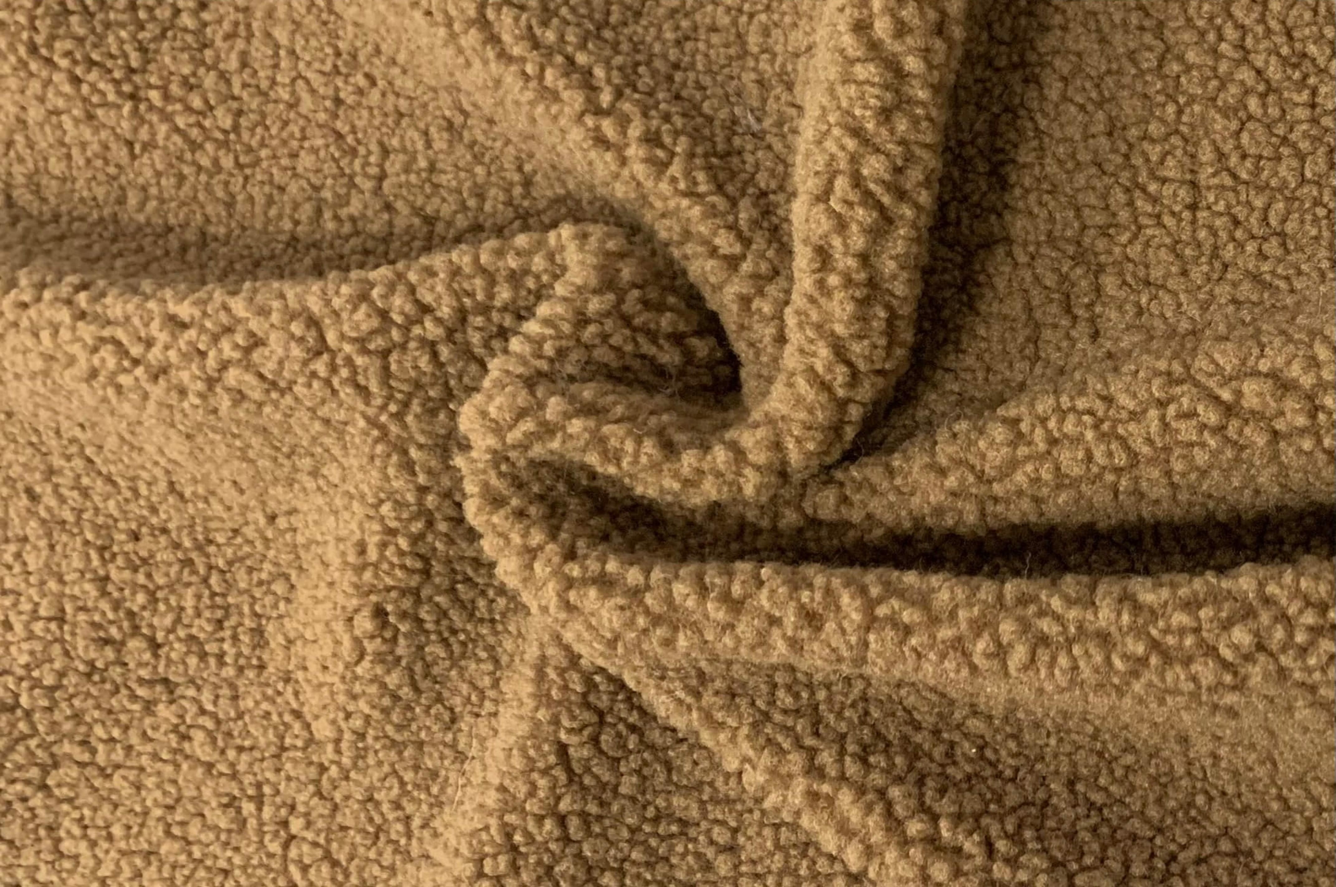 Solid Faux Sherpa Fabric Polyester , 150cm Faux Suede Sherpa 400gsm